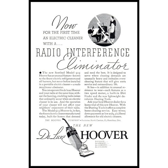 Hoover | Art | 934 Hoover Vacuum Cleaner Deluxe Sentinel 925 Vintage ...